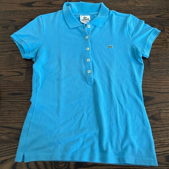 Lacoste | Tops | Lacoste Light Blue Polo Shirt | Poshmark